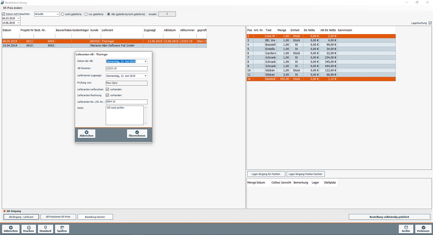 H&H Bestellabwicklung - H&H Software